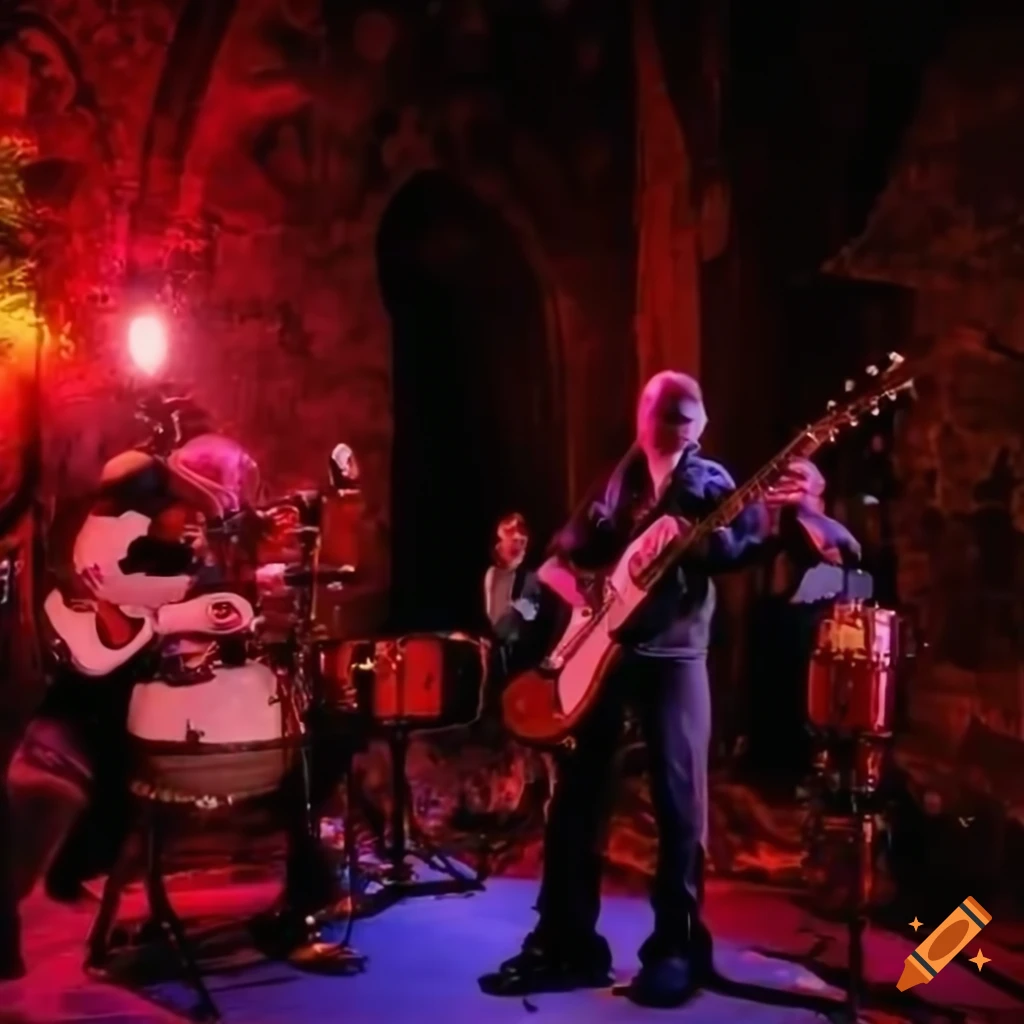 5 monkeys musicians: a trumpeter, a tenor saxophonist, a singer ...