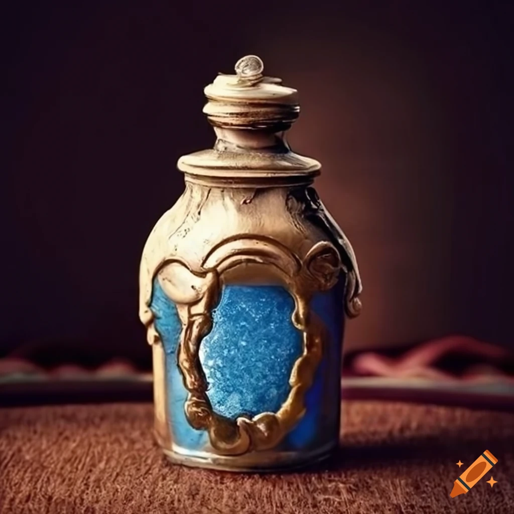 Vintage magical potion bottle alice in wonderland on Craiyon