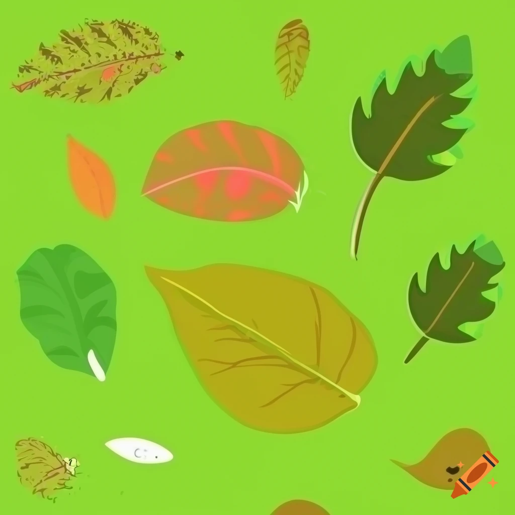 Cute pretty leaf vector high resolution