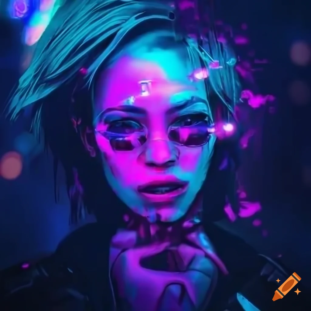 Happy birthday in cyberpunk style with cinematic effect in 4k ...