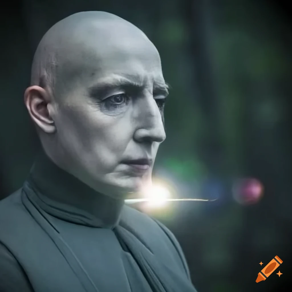 Snape with half a shaved head on Craiyon