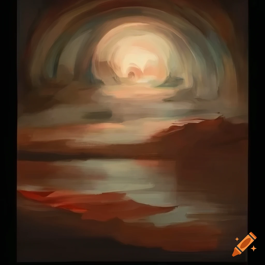 An artwork for an art report, a4 standing format on Craiyon