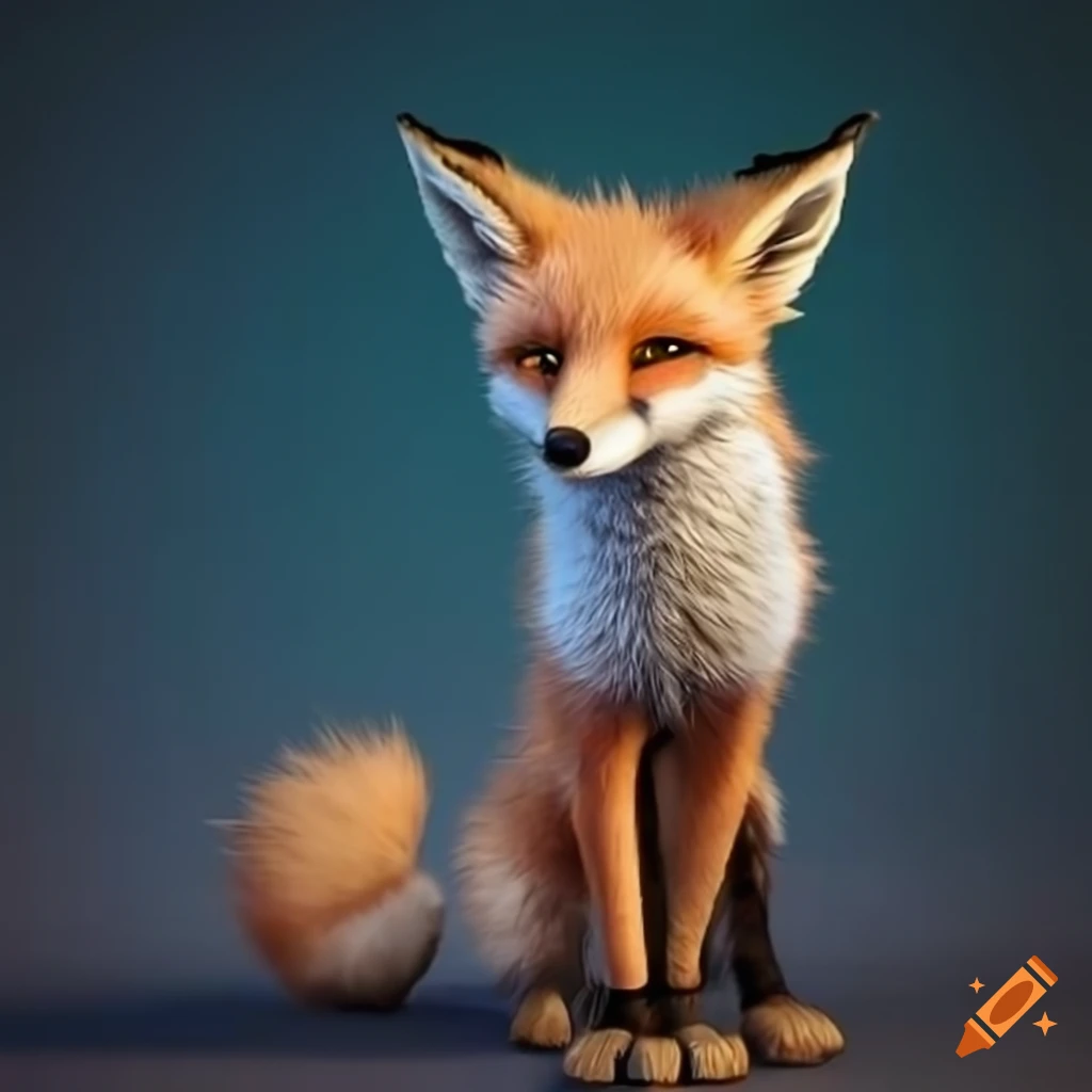 Furry fox on Craiyon