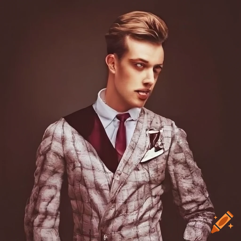 Dapper dandy tracksuit fop on Craiyon