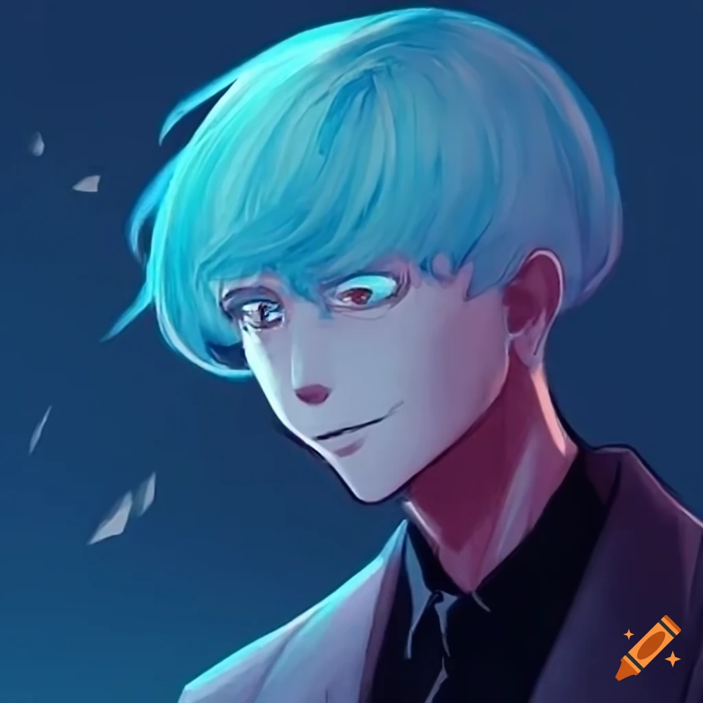 Vampire Anime Boy With Fangs