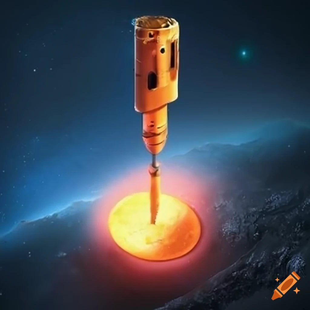 A daigram of a drill created to penetrate the earths crust