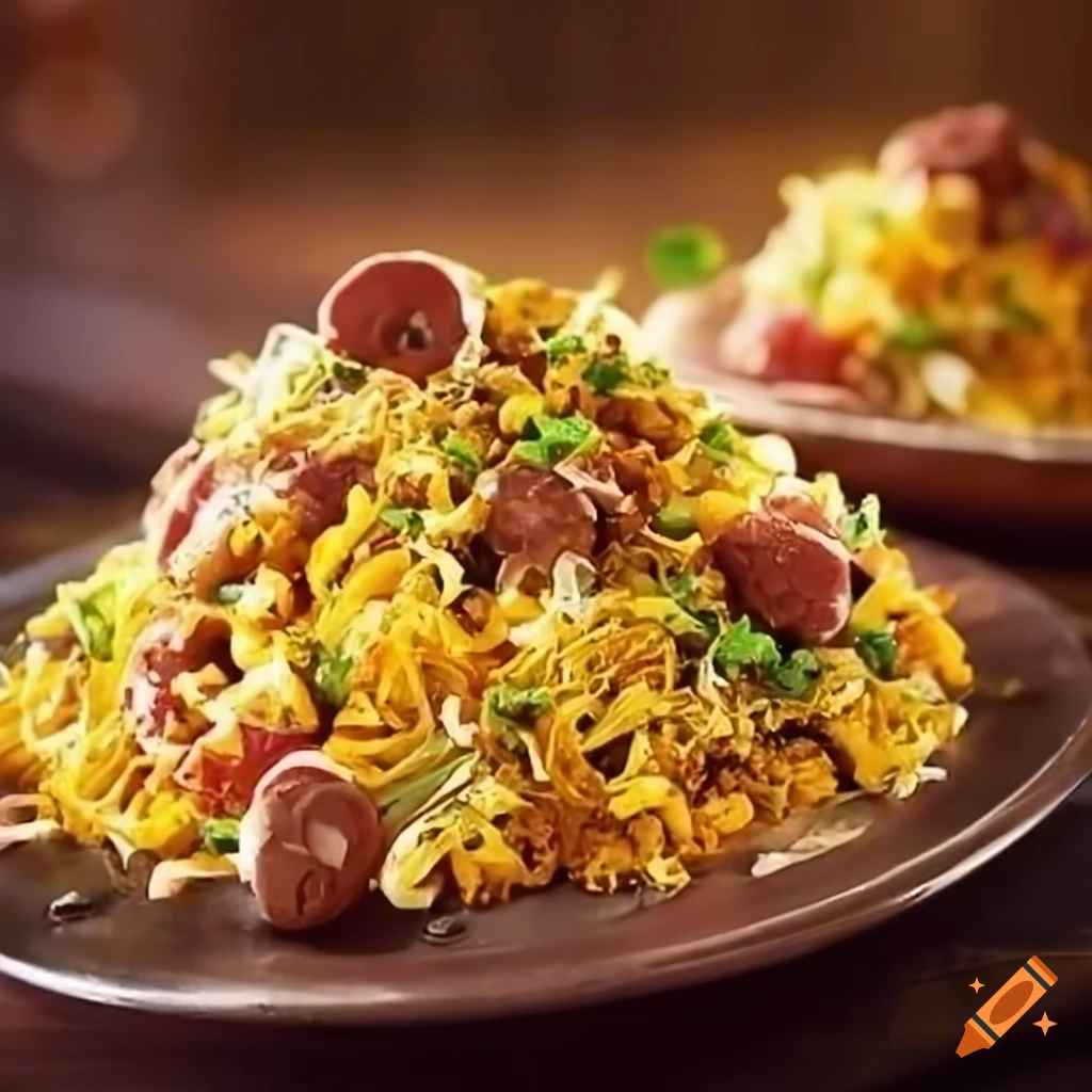 Bhel puri on Craiyon