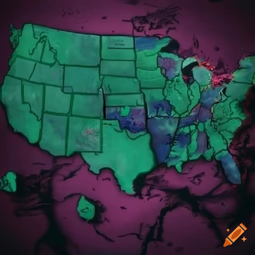 Map of america's paranormal highway