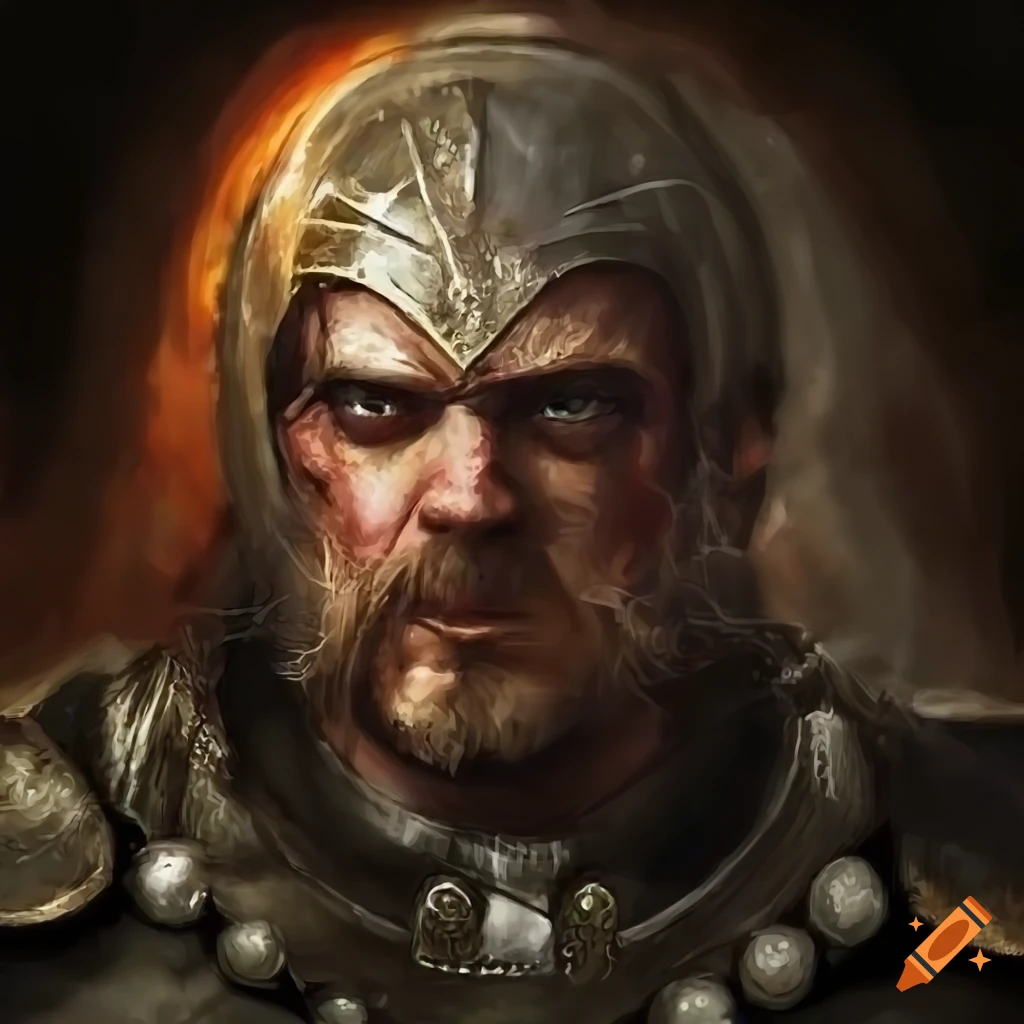 Remake knight portrait from the game disciples 2