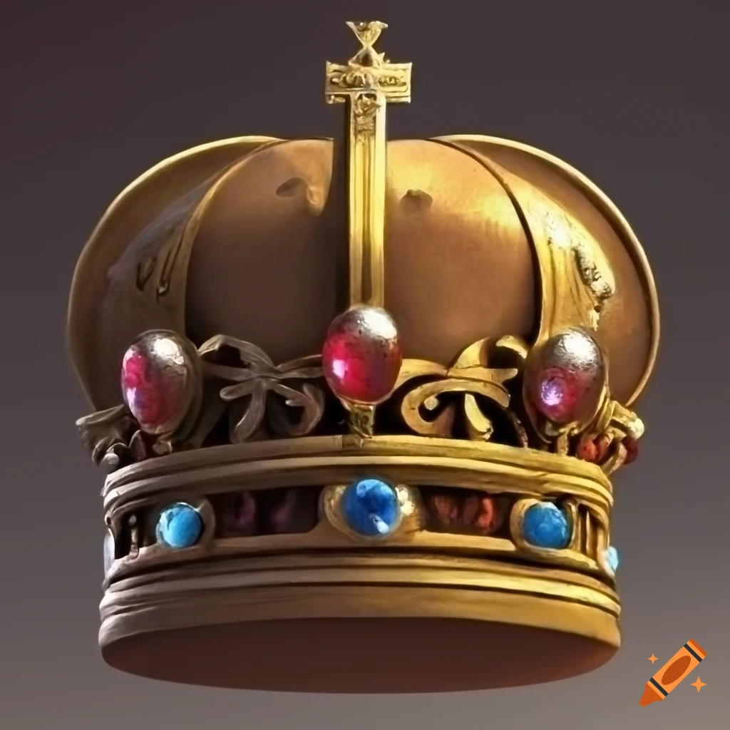 Crown of saxon king, x century on Craiyon