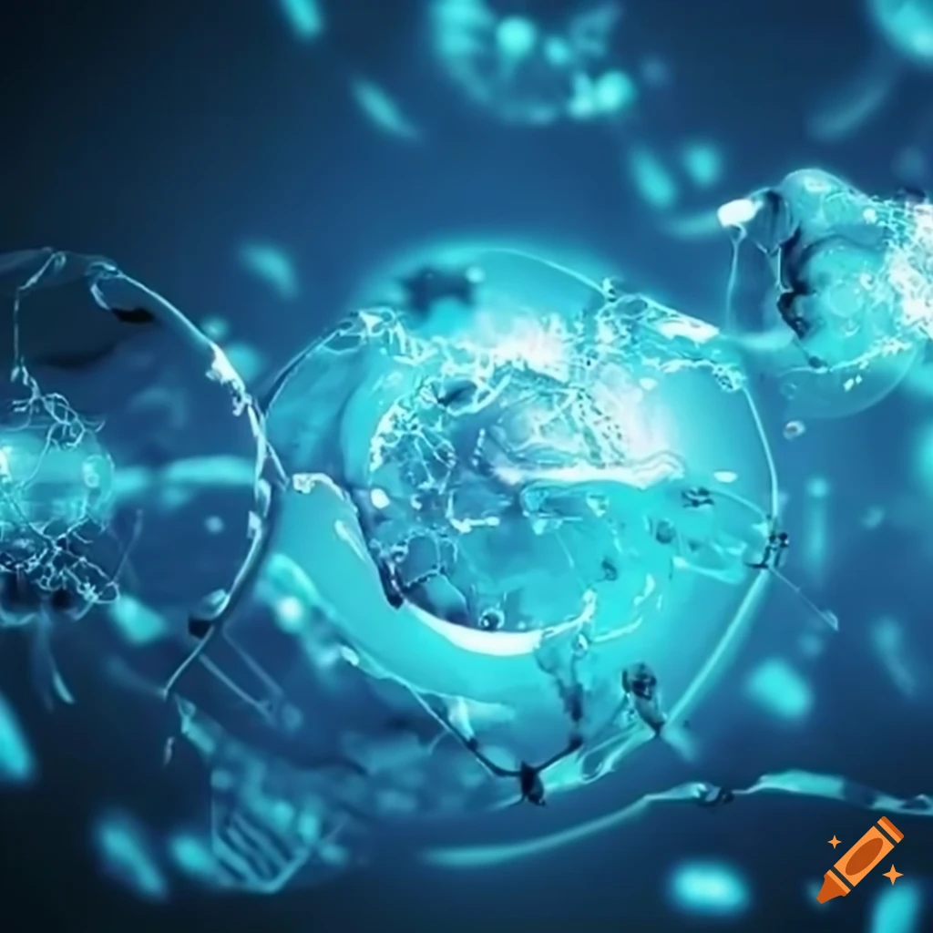 An image with elements of startup accelerator in the field of biotech ...