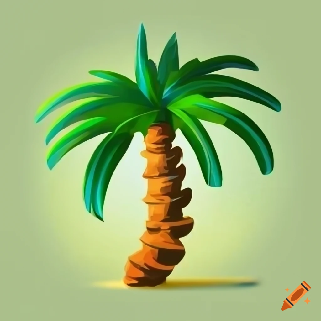 Cartoon palm