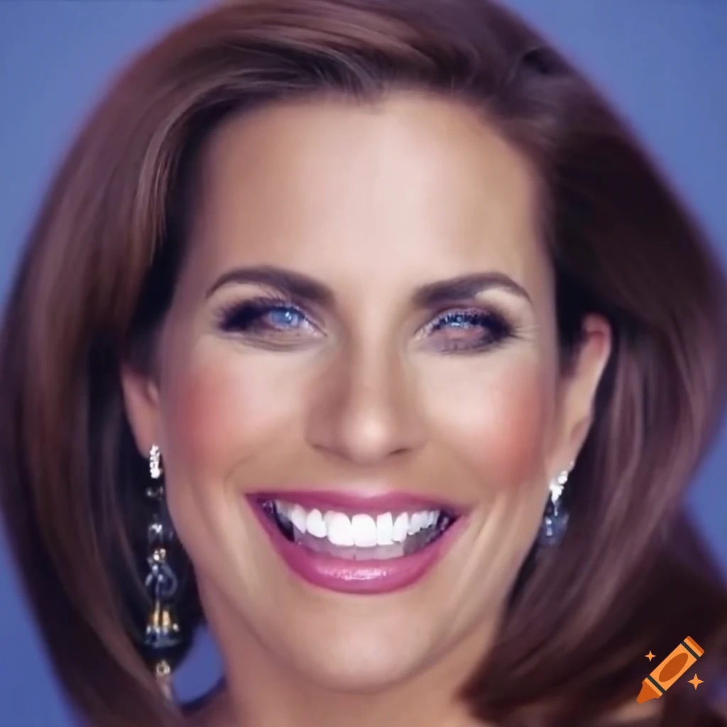 Alexis glick, closeup face, eyes closed, bright glamour portrait