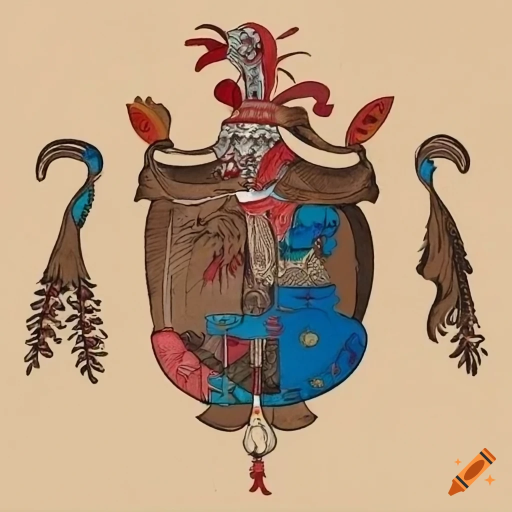 Coat of arms with of a indigenous colony