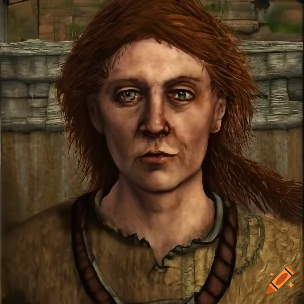 Remake peasant portrait from the game disciples 2