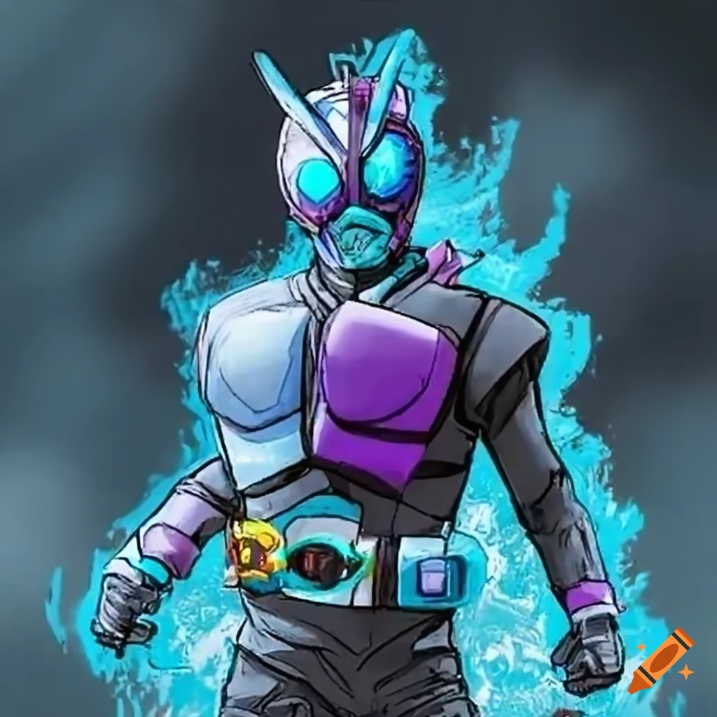 Kamen rider thunder water on Craiyon