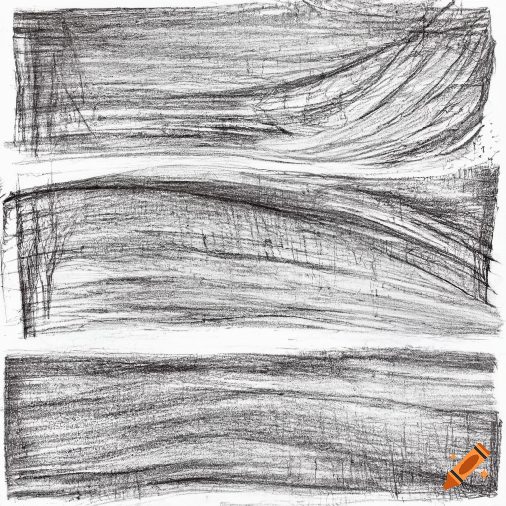 Pencil marks of various thickness on Craiyon