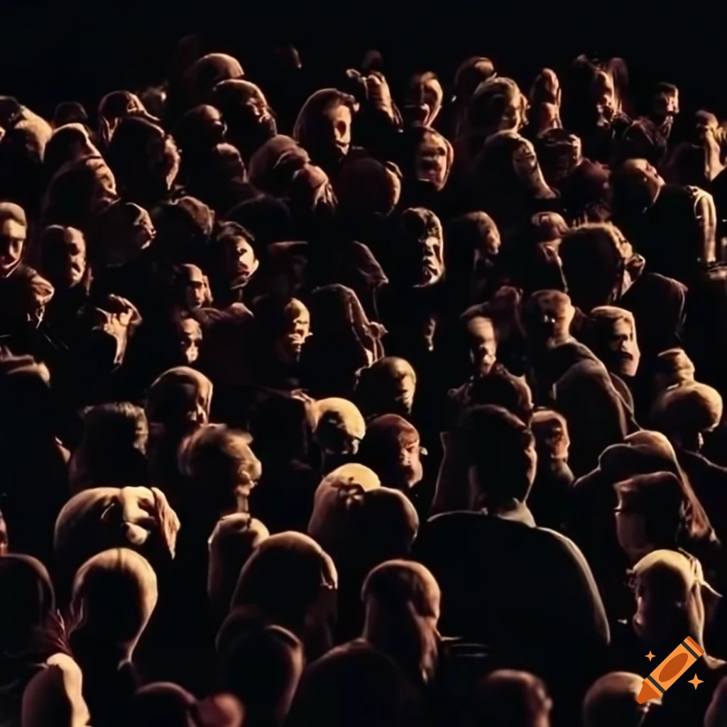 A large crowd of people