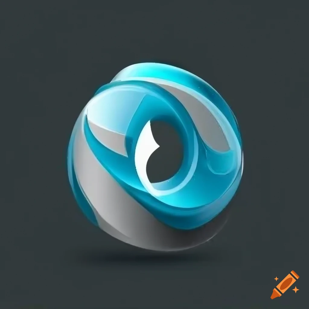 A dynamic logo for a tech company with transparent background