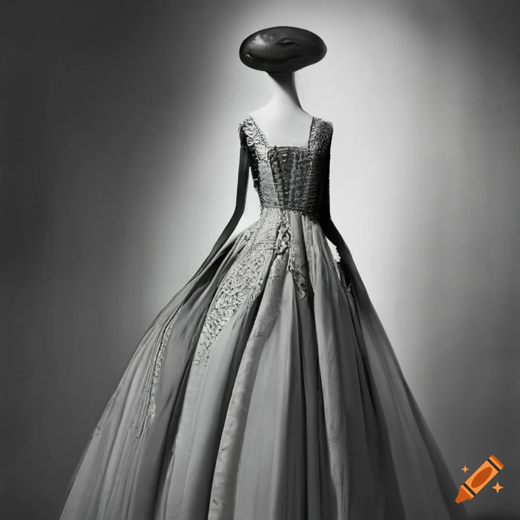 1947 christian dior high fashion dresses on Craiyon