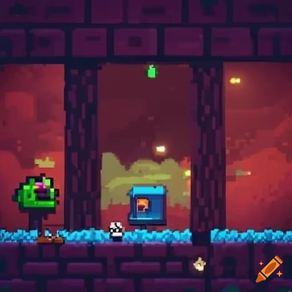 Underrated pixel platform indie games on Craiyon