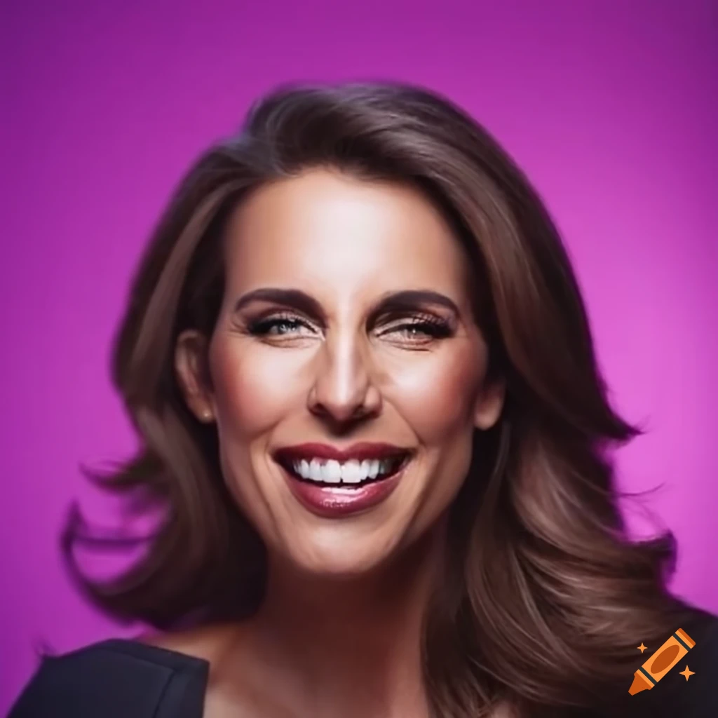 Alexis glick, closeup face, eyes closed, bright glamour portrait