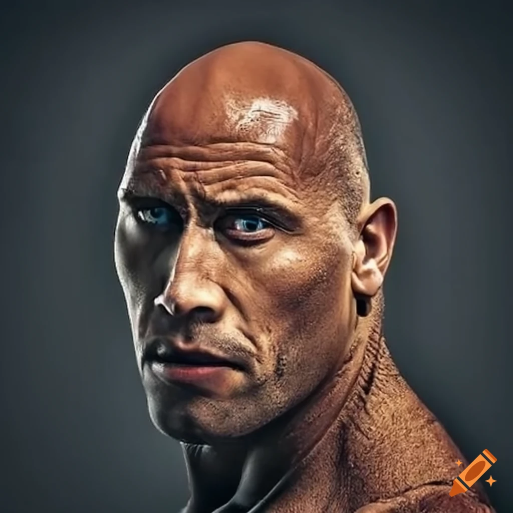 The rock johnson as a stone