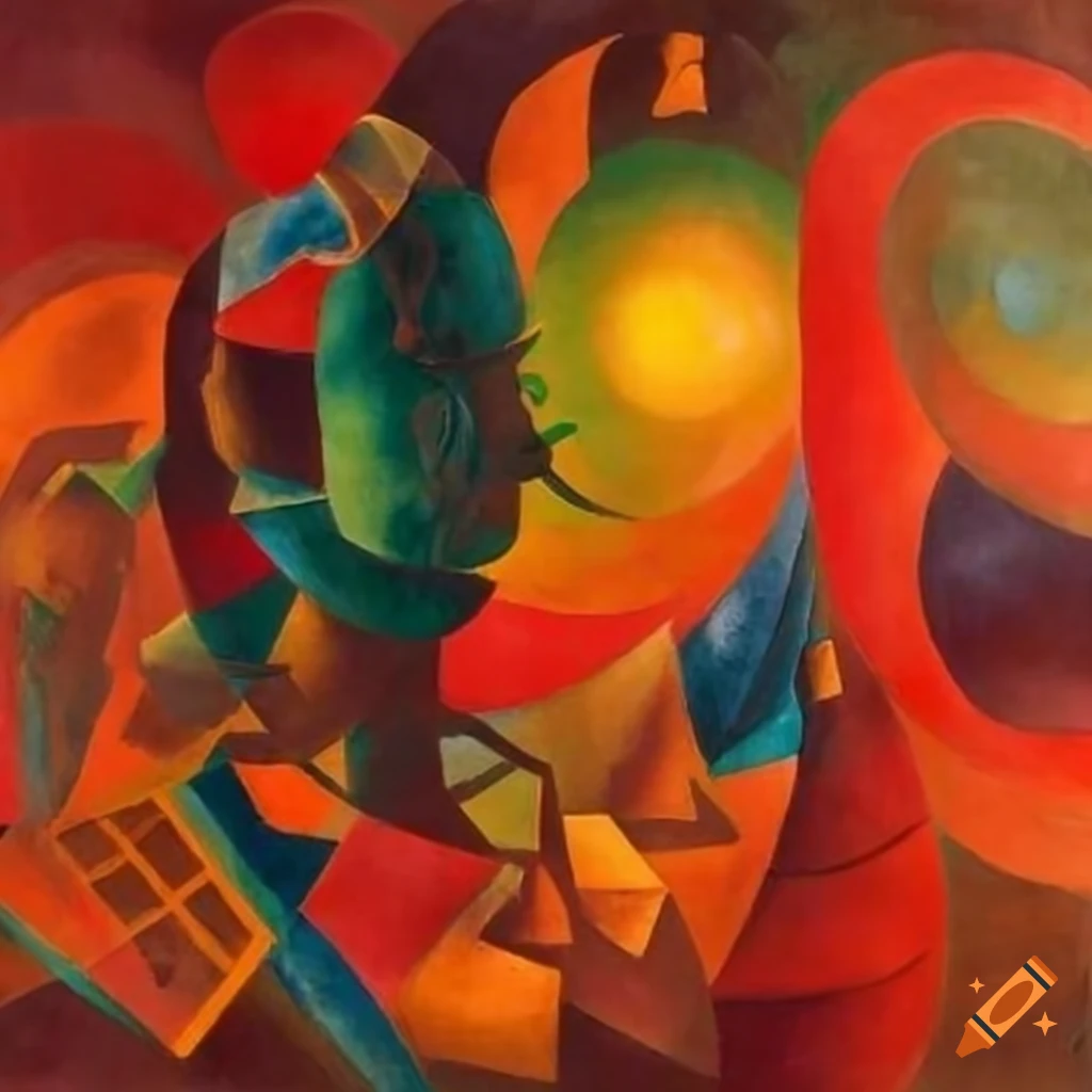 Chinese futurist painting from 1929 on Craiyon