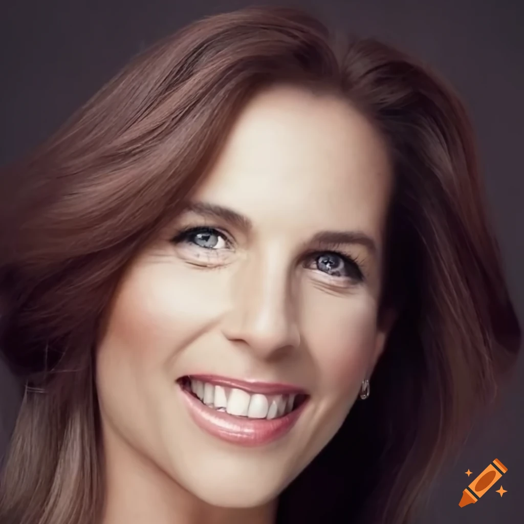 Alexis Glick, closeup face, eyes closed, bright glamour portrait on Craiyon