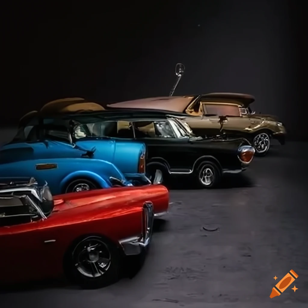 Car collection on mars on Craiyon