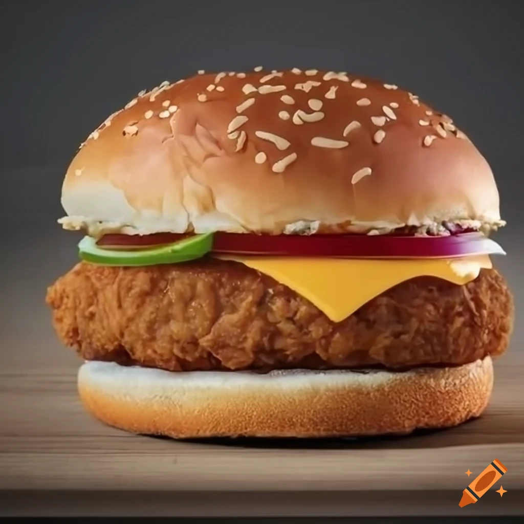 Chicken burger patty only
