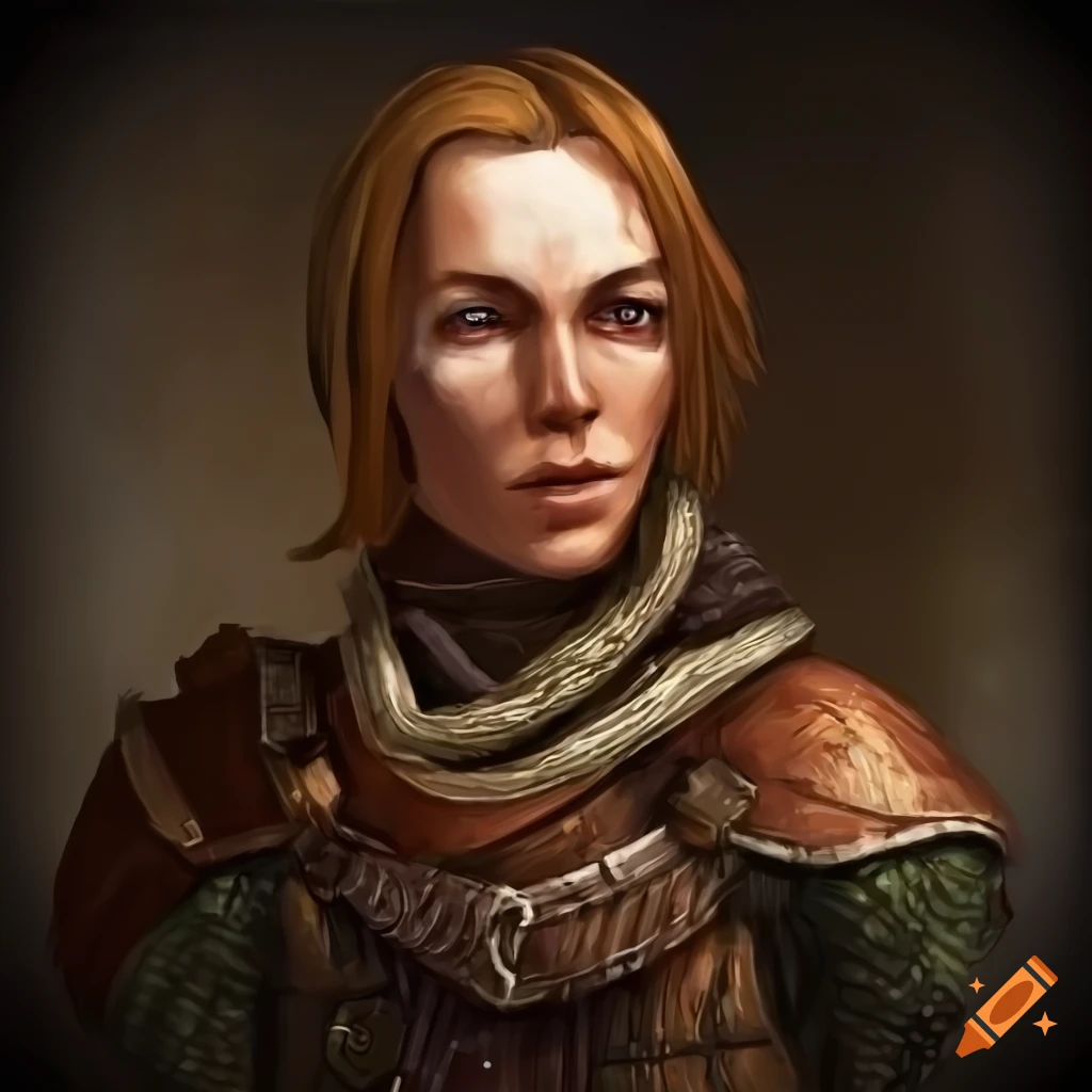 Remake squire portrait from the game Disciples 2 on Craiyon