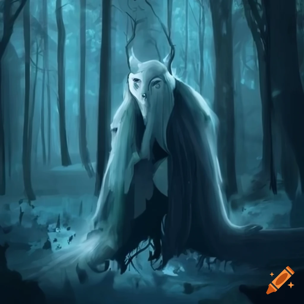 Cold forest spirit on Craiyon