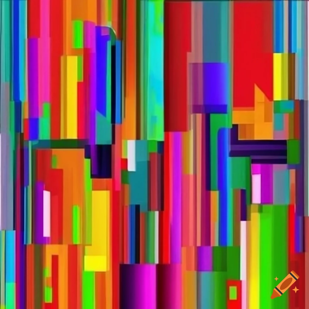 Cool abstract art with straight lines and angles