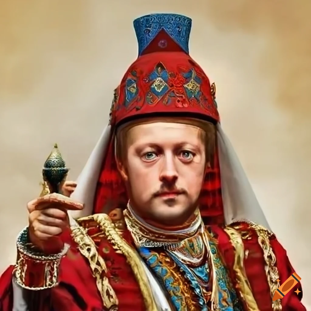 Russian prince in national dress on Craiyon