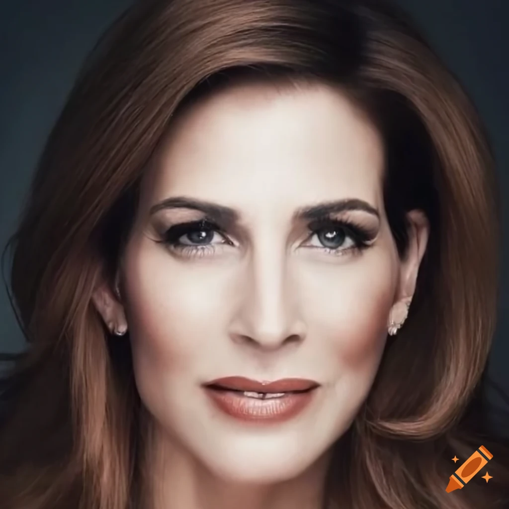 Alexis glick, closeup face, eyes closed, bright glamour portrait