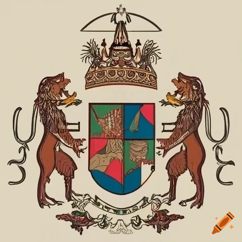 Coat of arms with of a indigenous colony