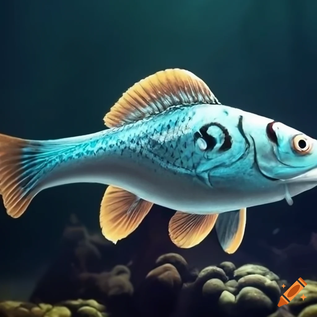 Fish, wearing sombero, cool moustache