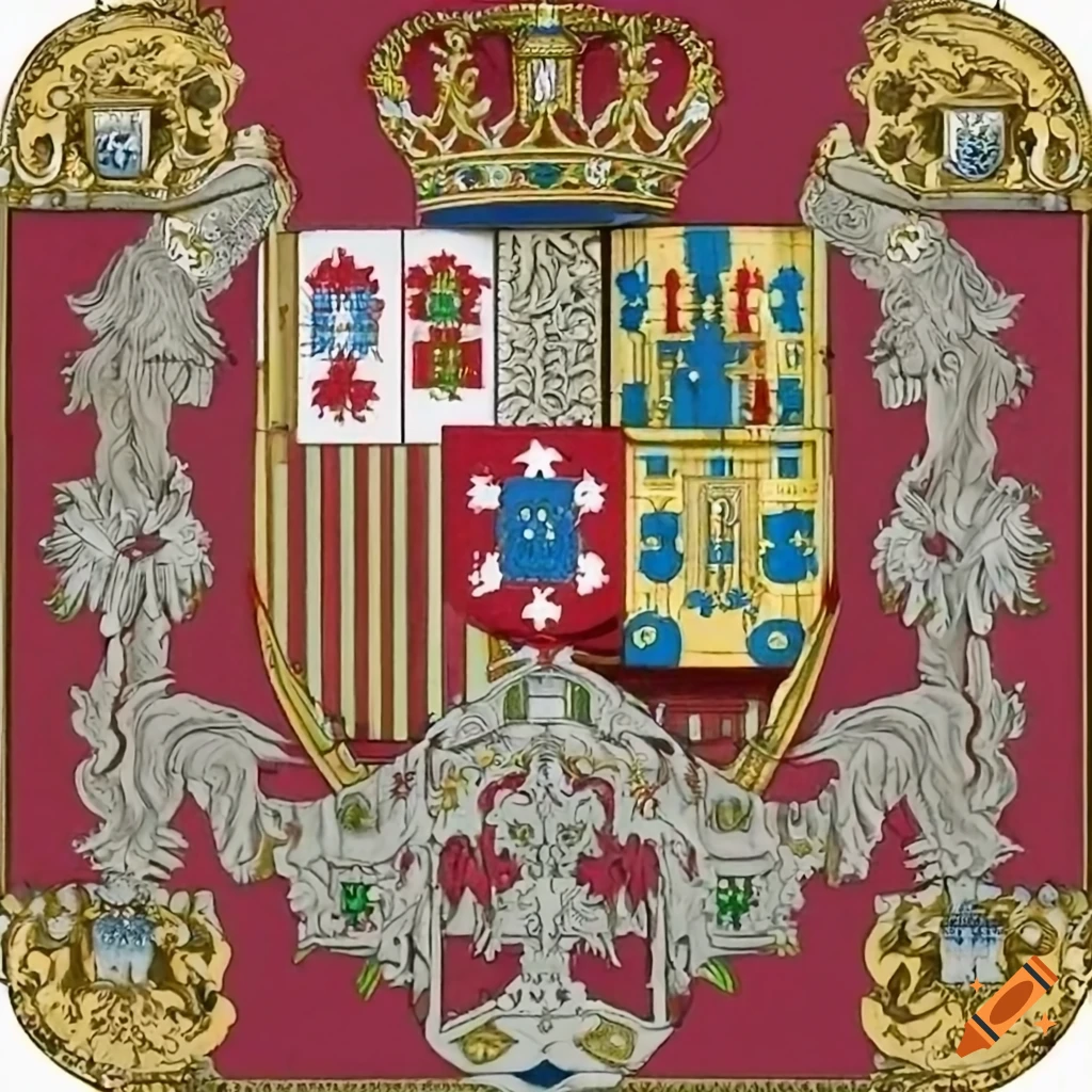 Coat of arms with of spanish colony on Craiyon