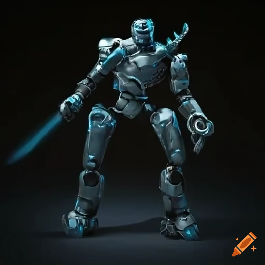 Robot with ultra-big sword