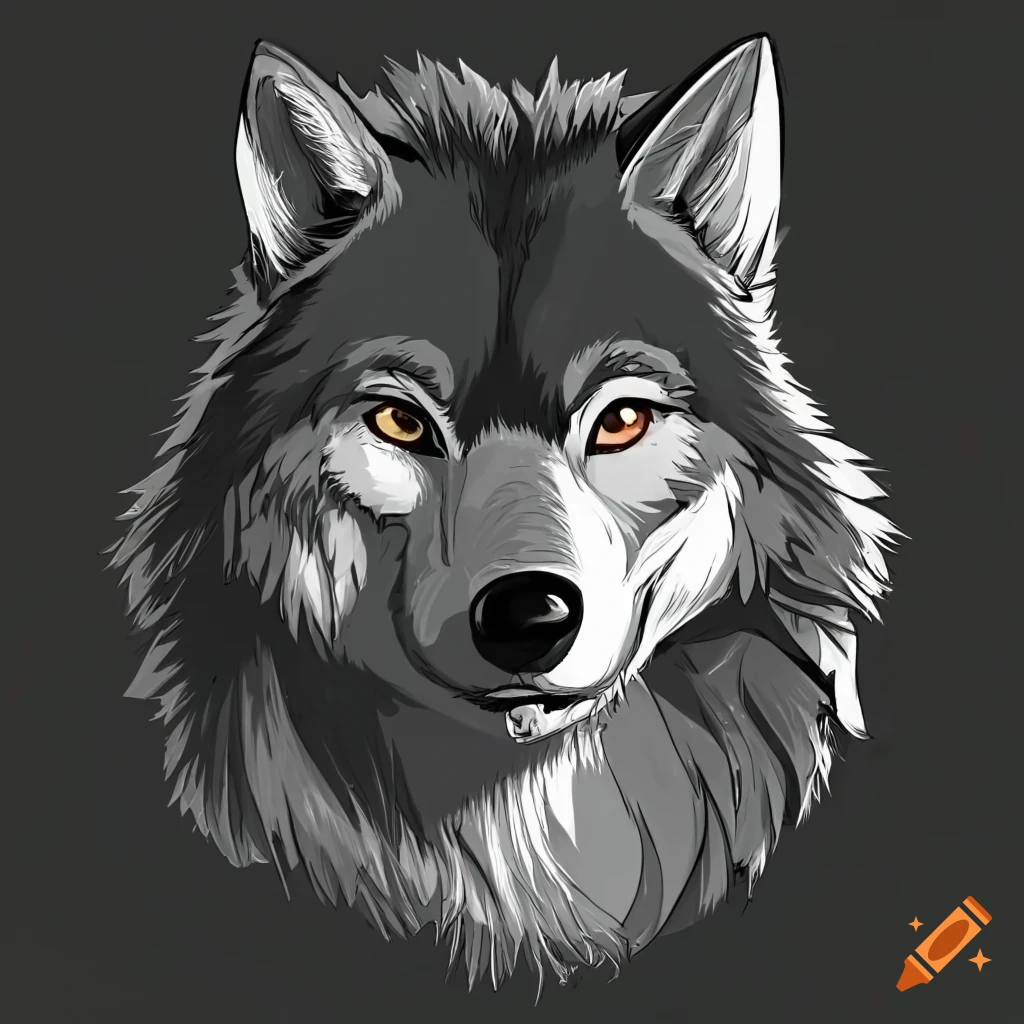 Angry Wolf Pack Drawing