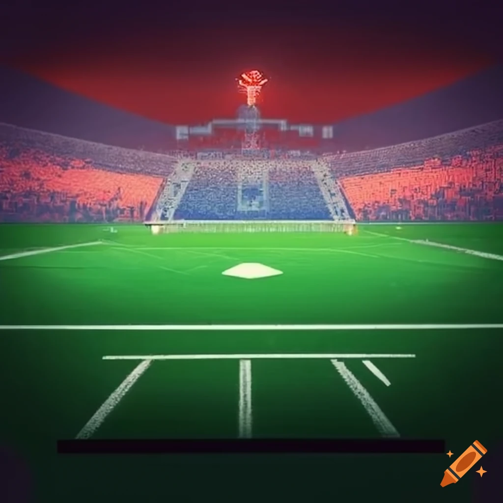 Football field pixel on Craiyon
