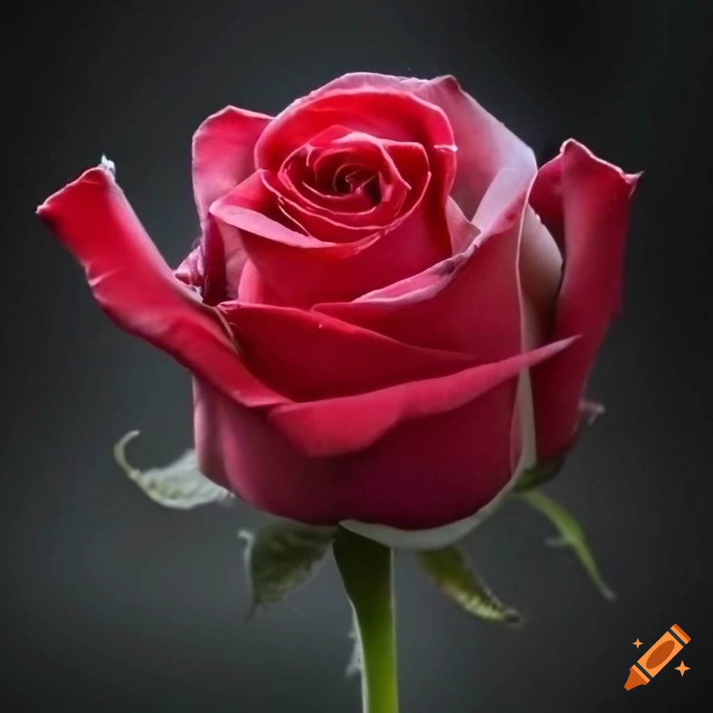 A realistic rose