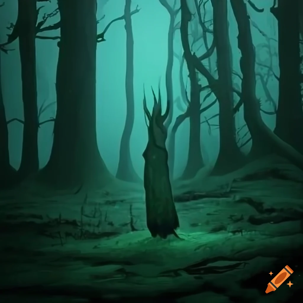 Mysterious forest spirit