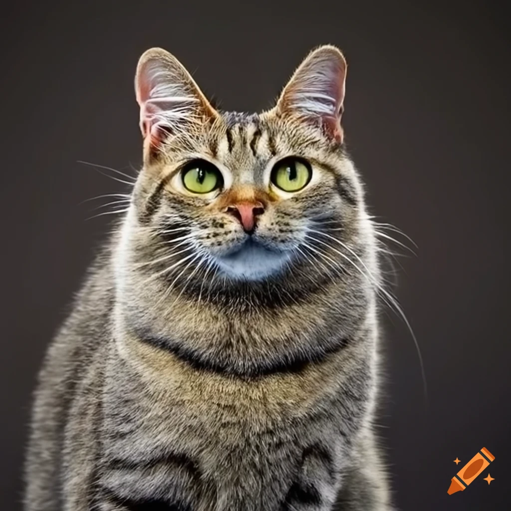Cat portrait realistic on Craiyon