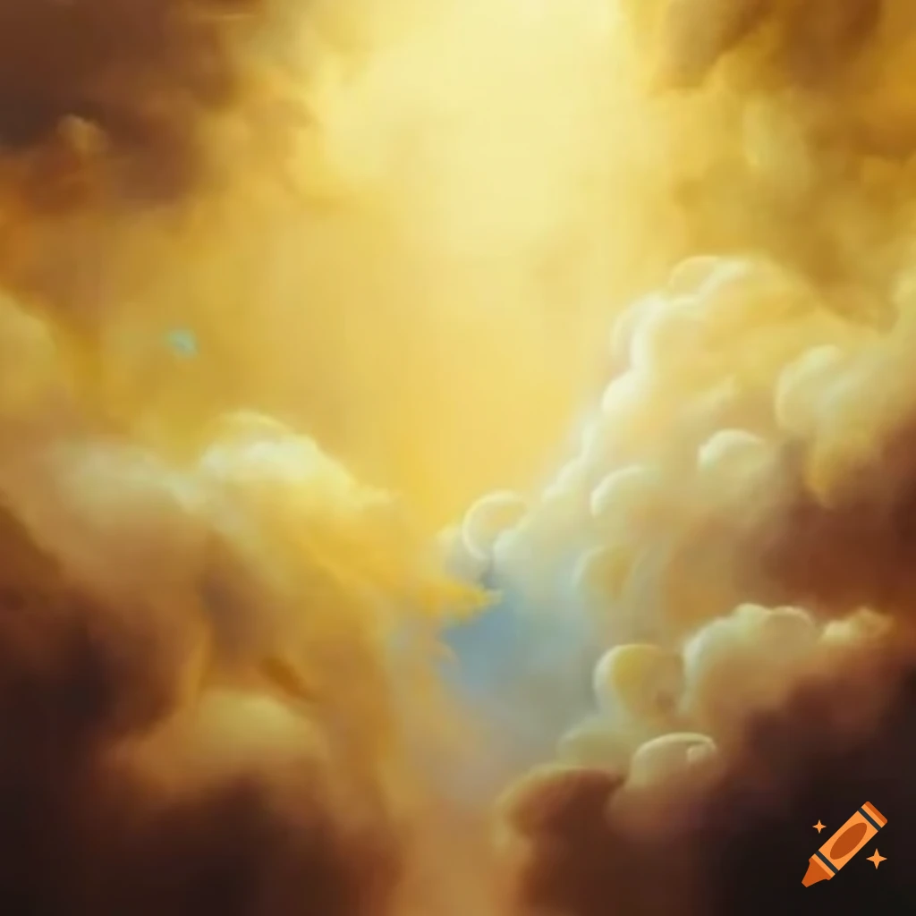 Heavenly , fluffly clouds, serene, heaven with pearly gate, dreamy ...