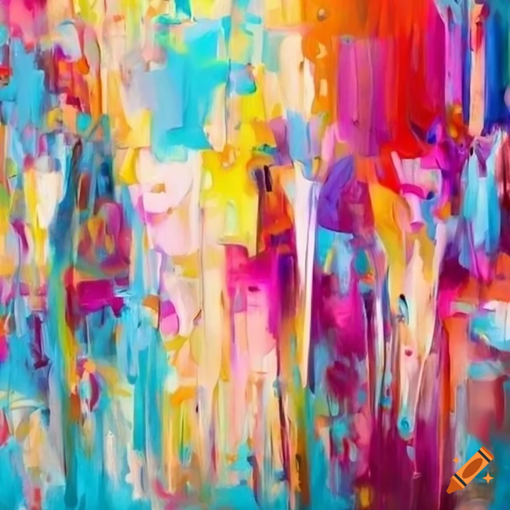 Abstract artwork on canvas that conveys the feeling of dignity on Craiyon