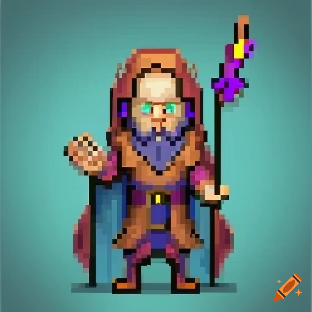 Wizard sprite on Craiyon
