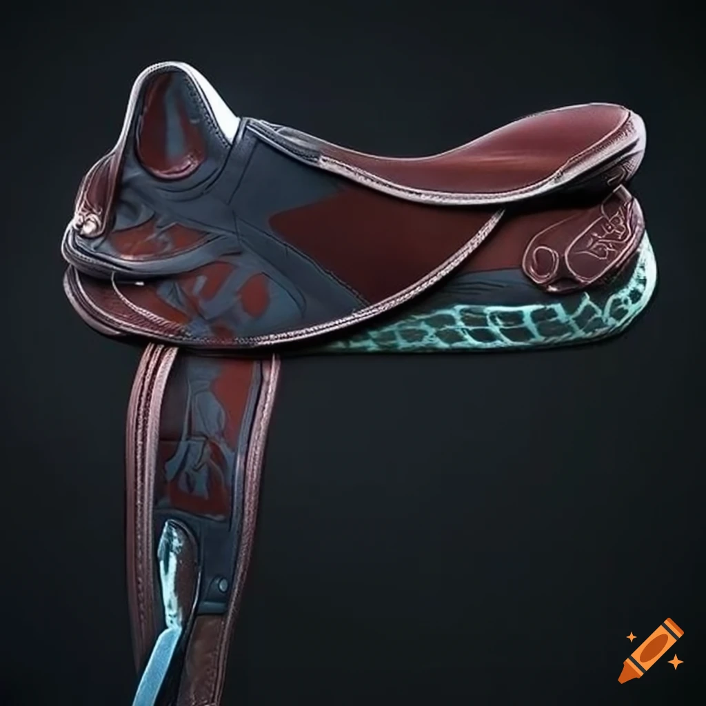 Unique saddle with sci-fi design for adventurous horse riders