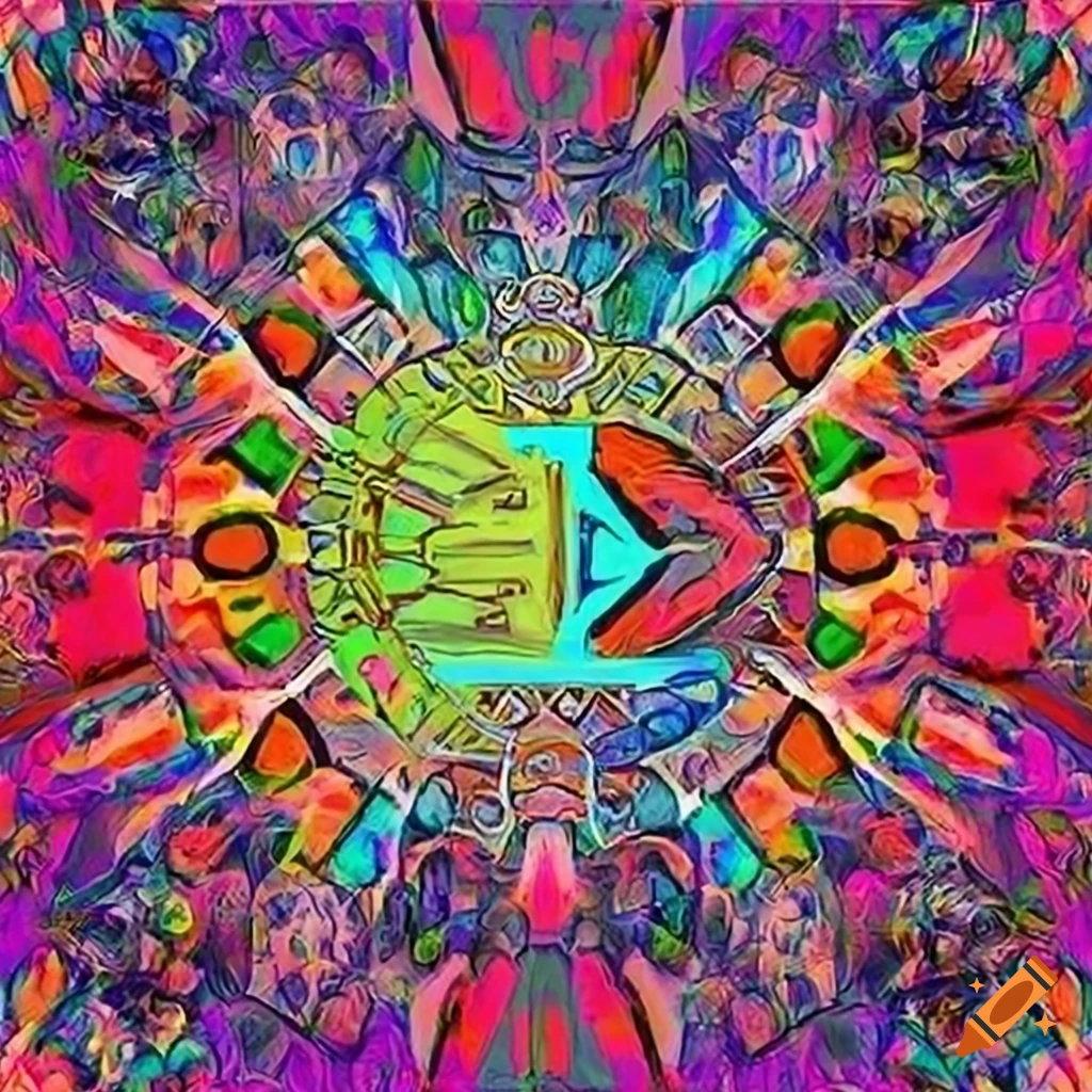 Create a vibrant and dynamic logo for PromptArt that combines a prompt ...